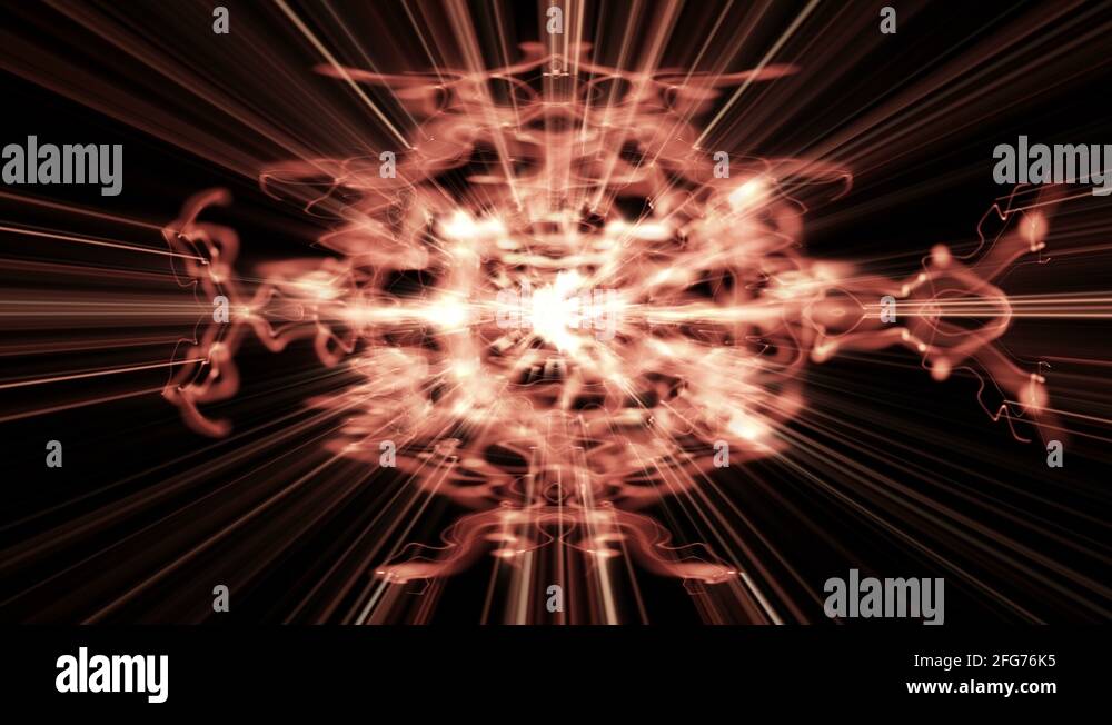 Fractal light waveforms ripple and shine - Light FX2095 HD, 4K Stock ...