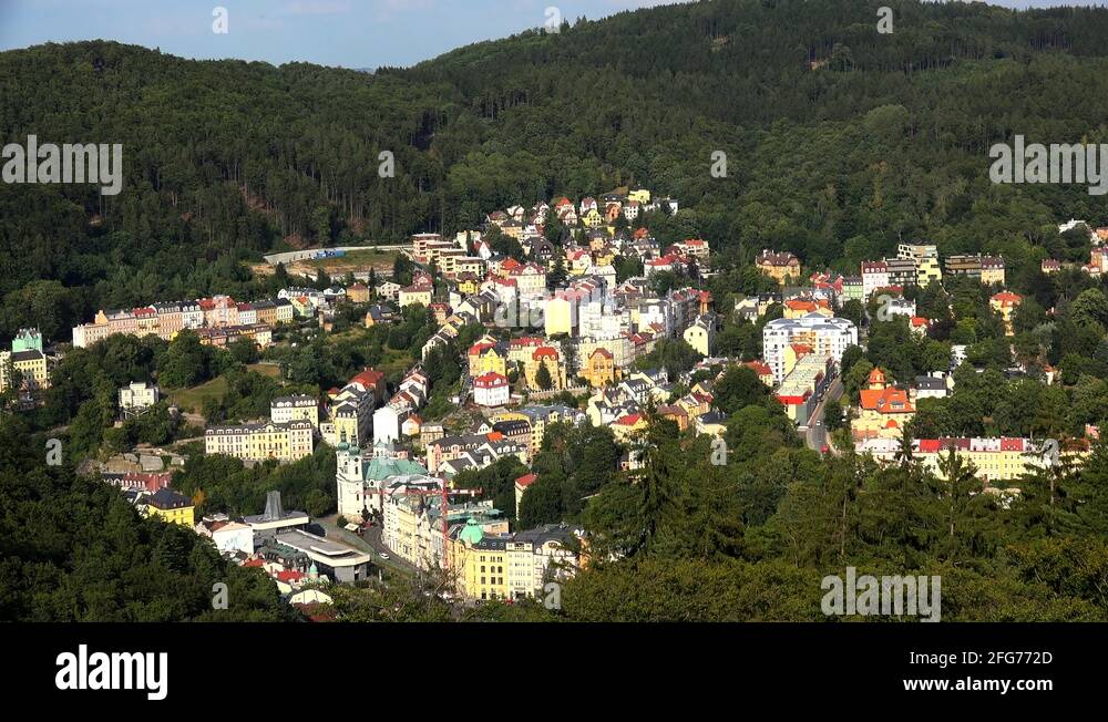 Birds eye view karlovy vary Stock Videos & Footage - HD and 4K Video ...