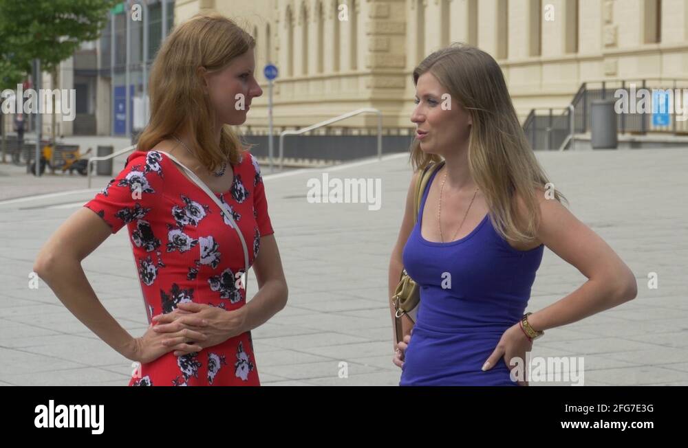 Two young women talking not listening Stock Videos & Footage - HD and ...