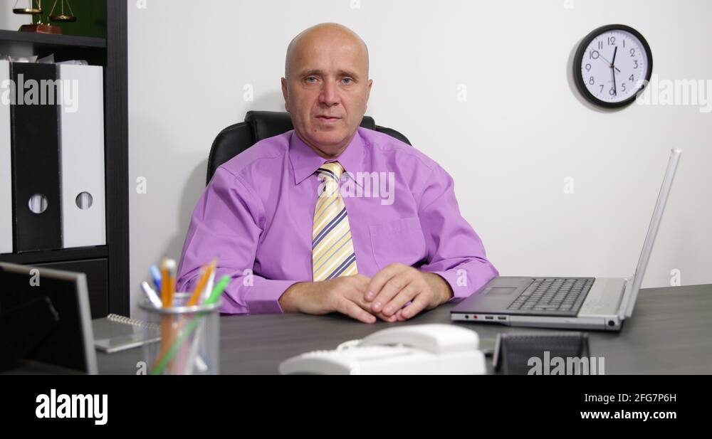 Executive office interior with desk Stock Videos & Footage - HD and 4K ...