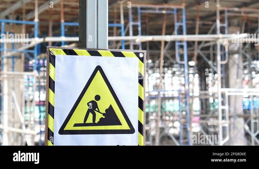 Building site hazard sign Stock Videos & Footage - HD and 4K Video ...
