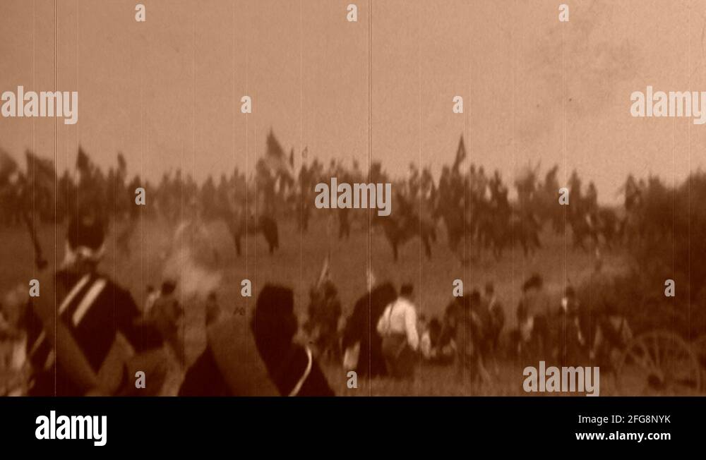 BATTLE OF GETTYSBURG American Civil War Combat UNION SOLDIERS Vintage ...