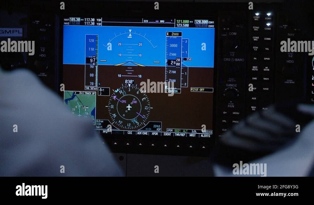 Digital cockpit display in a simulator Stock Video Footage - Alamy