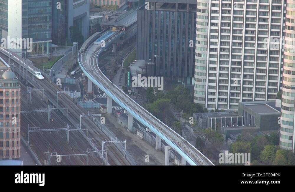 Japanese monorail transport train tokyo Stock Videos & Footage - HD and ...