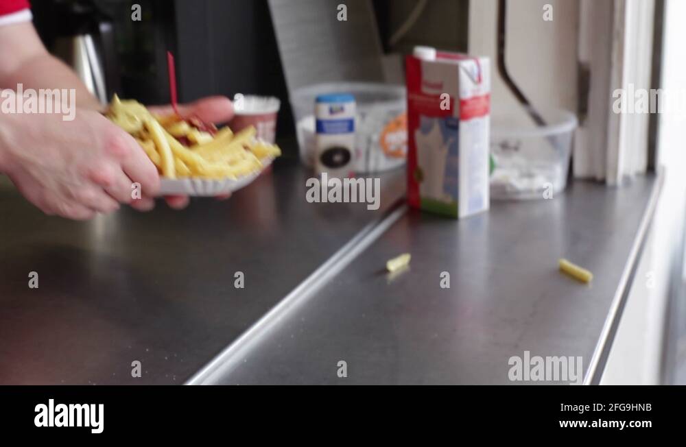 French fries counter Stock Videos & Footage - HD and 4K Video Clips - Alamy