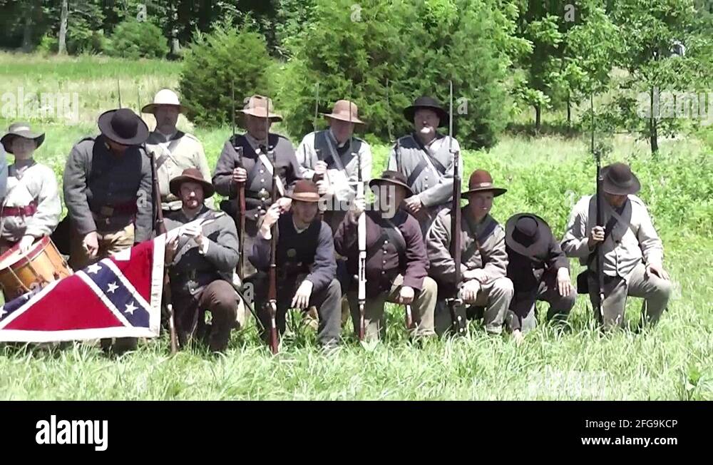 Battle of gettysburg confederate flag Stock Videos & Footage - HD and ...