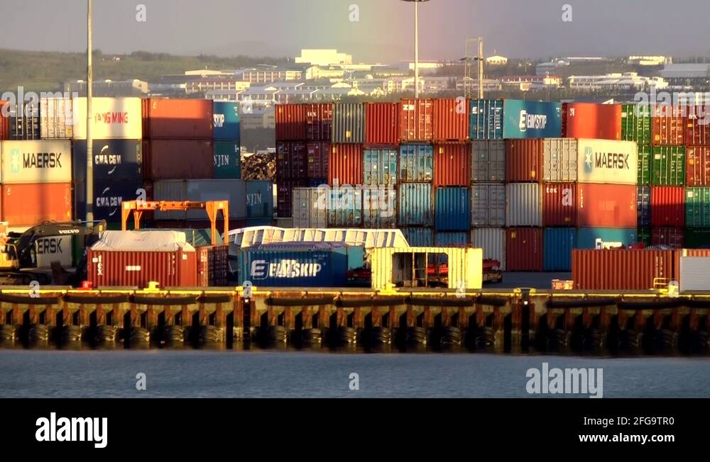Container port in reykjavik iceland Stock Videos & Footage - HD and 4K ...