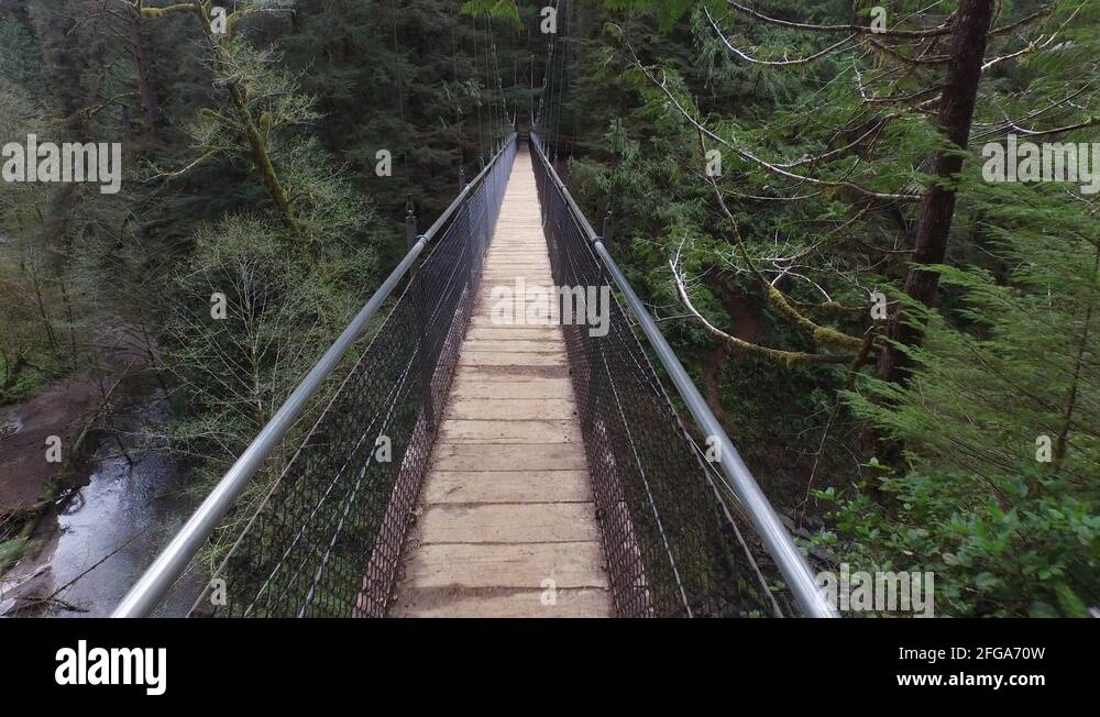 Walking across suspension bridge Stock Videos & Footage - HD and 4K ...