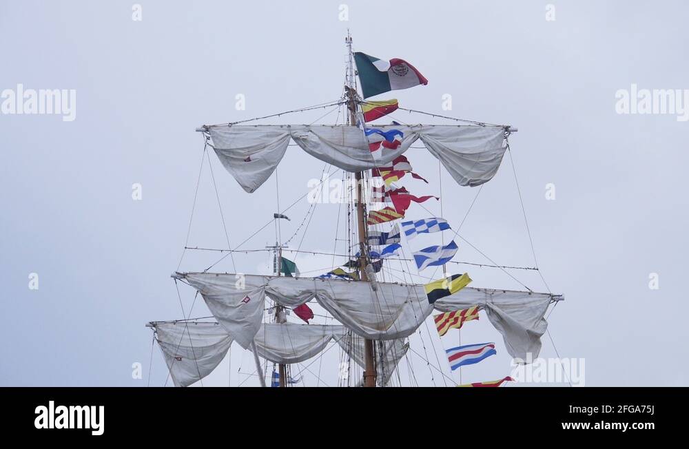 Mexican navy tall ship cuauhtemoc Stock Videos & Footage - HD and 4K ...