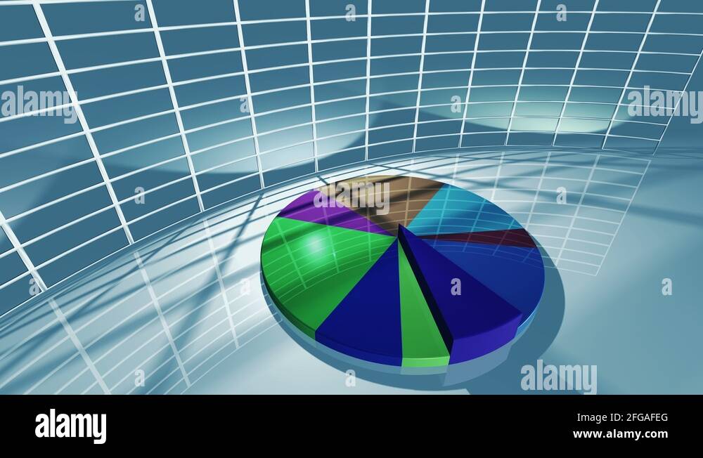 Animated business pie chart for economic concept 4K Stock Video Footage ...