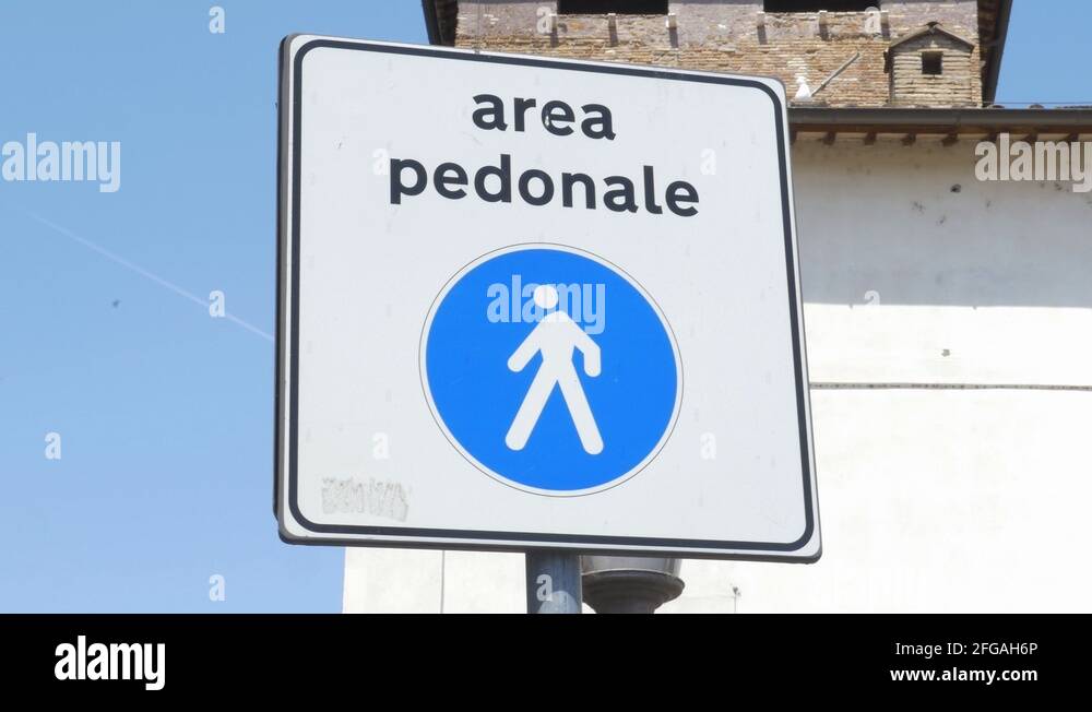 Pedestrian area sign Stock Videos & Footage - HD and 4K Video Clips - Alamy
