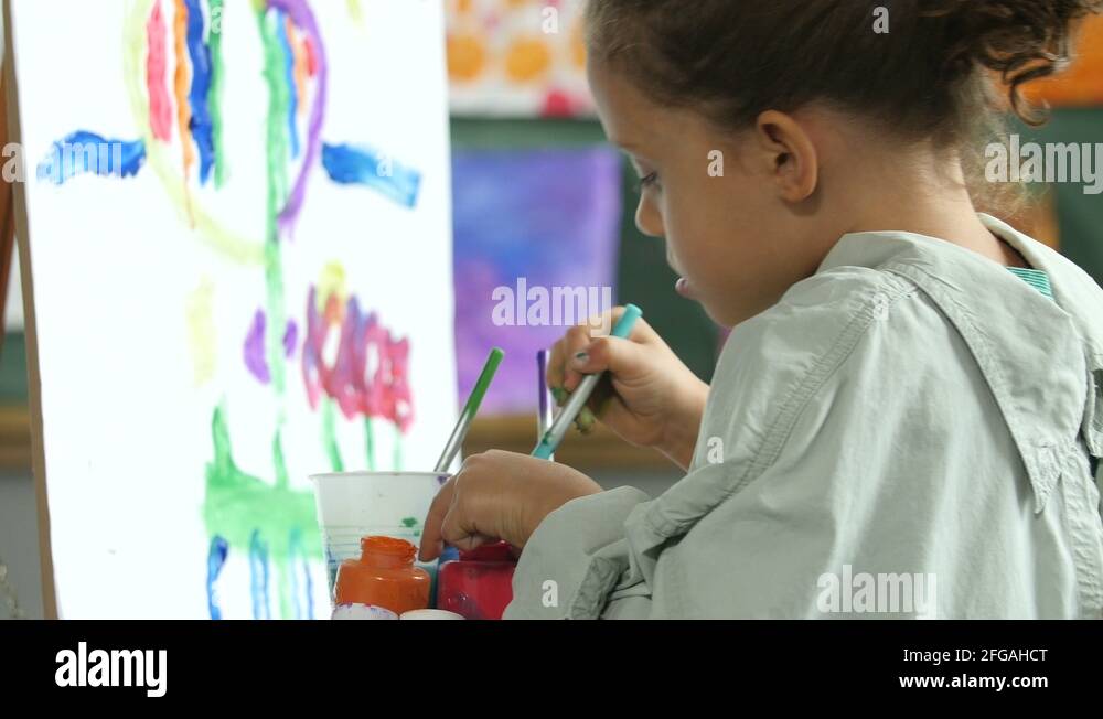 Water color painting class Stock Videos & Footage - HD and 4K Video ...