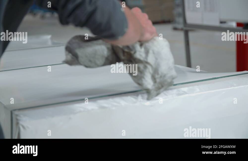 Wiping the surface of a heavy load Stock Video Footage - Alamy