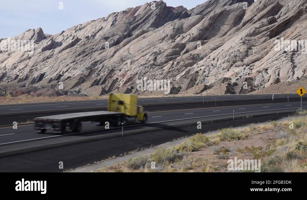 Semi truck on open road Stock Videos & Footage - HD and 4K Video Clips ...