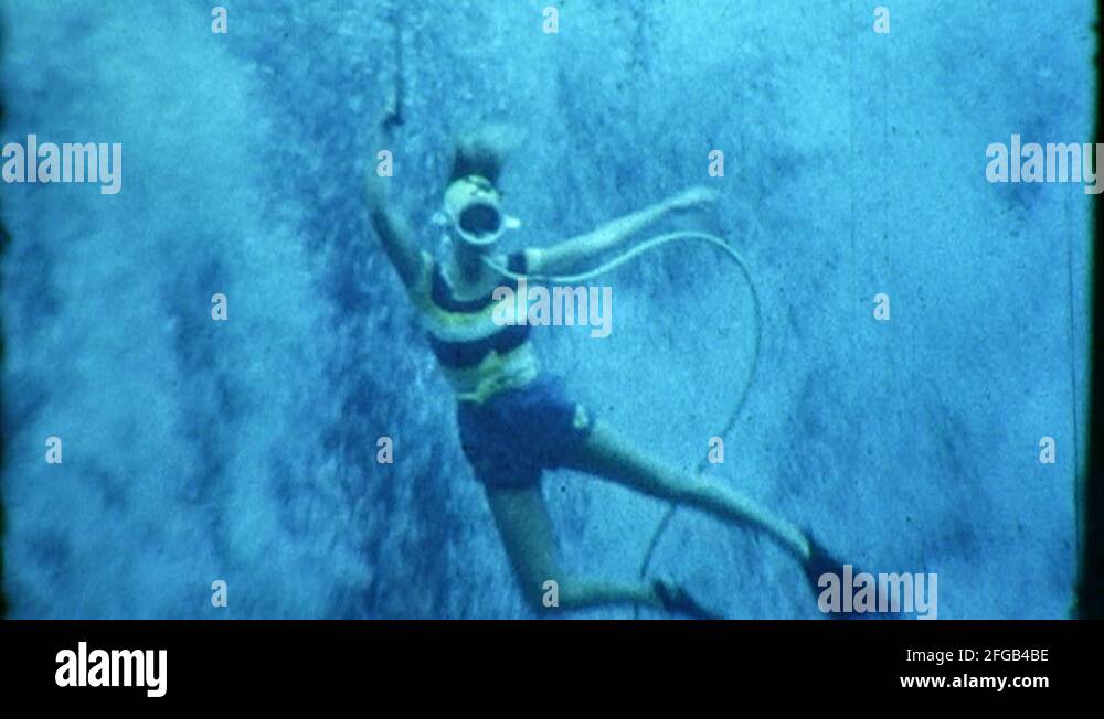 Girls Swim Ballet Underwater Scuba Dive 1960s Vintage Retro Film Home ...