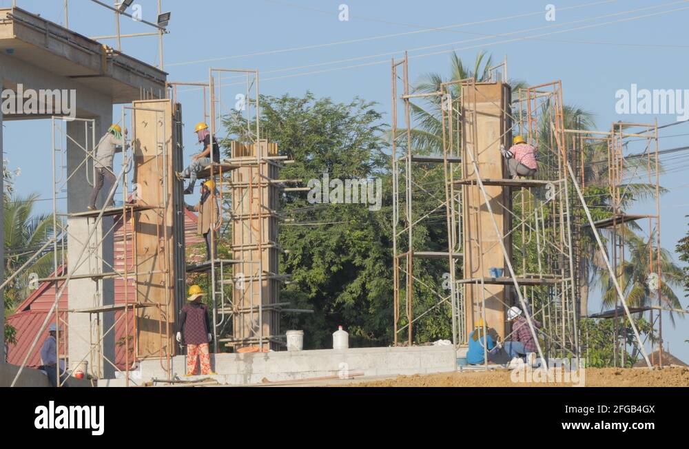 Cambodian construction worker Stock Videos & Footage - HD and 4K Video ...