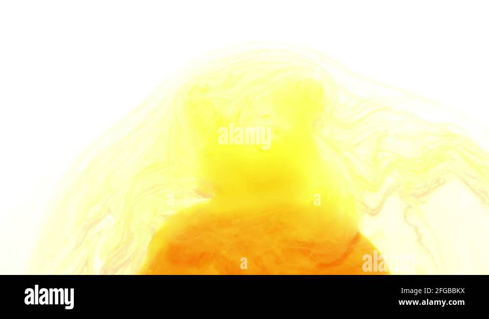 Ink In Water Luma Reveal On White Background. Great For FX Stock Video ...