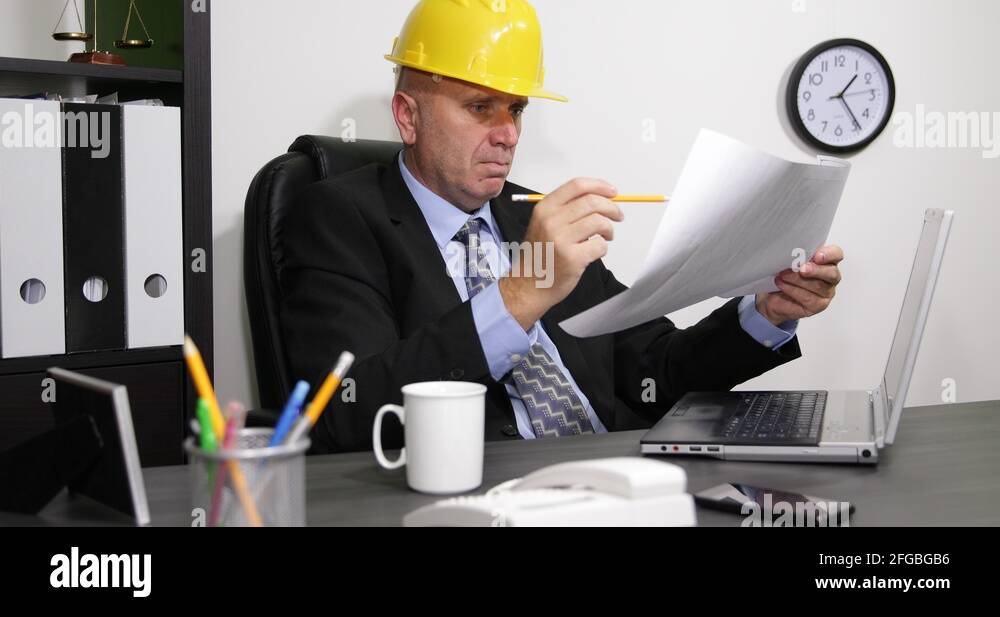Engineer plans job worker Stock Videos & Footage - HD and 4K Video ...