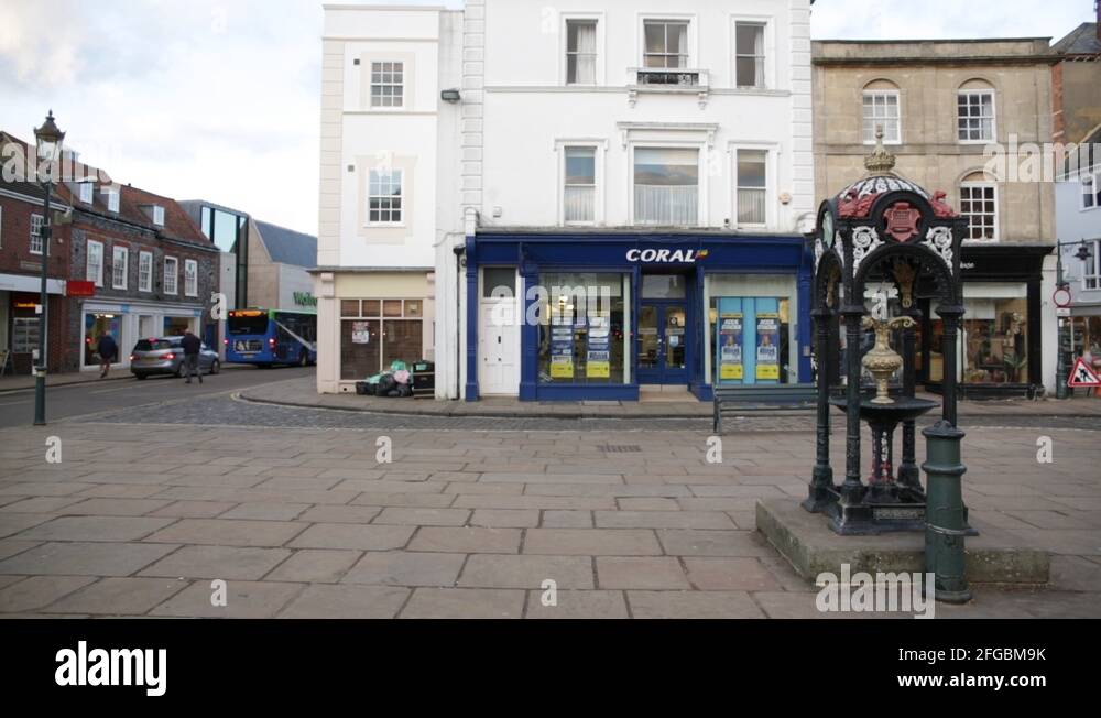 Medieval English town centre, Wallingford, England, Europe Stock Video ...
