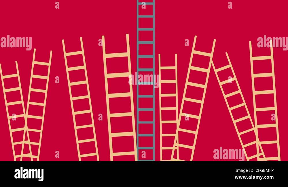 Opportunity concept ladders Stock Videos & Footage - HD and 4K Video ...