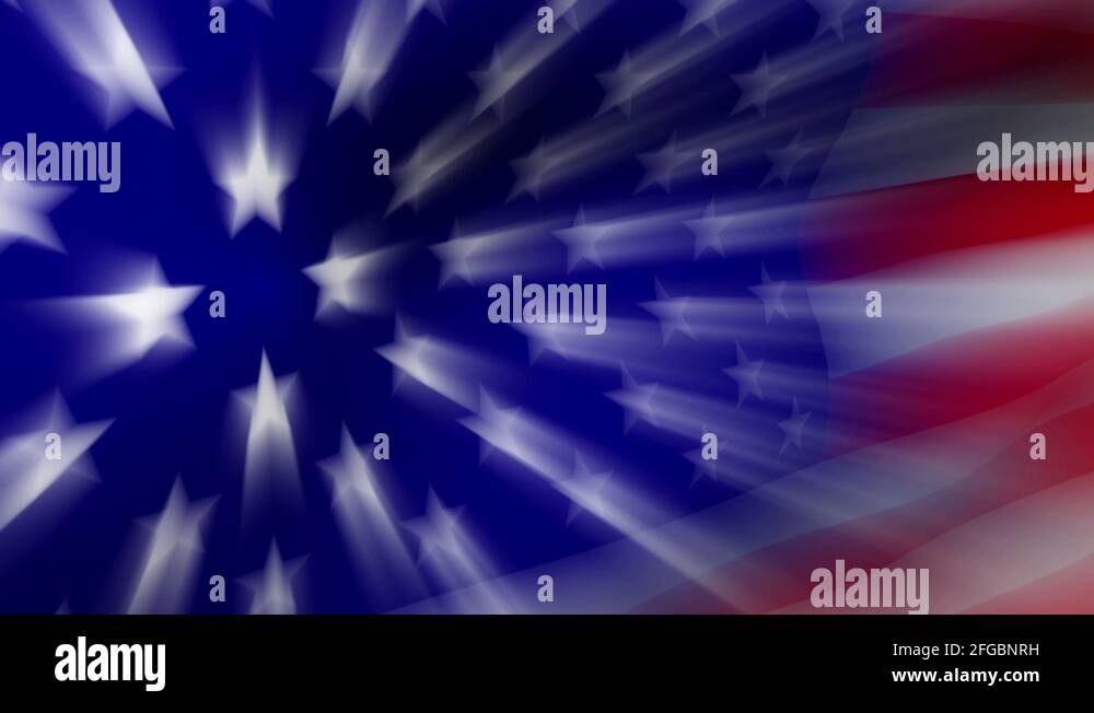 The American Flag with light effects ripples in a breeze - Flag FX1006 ...