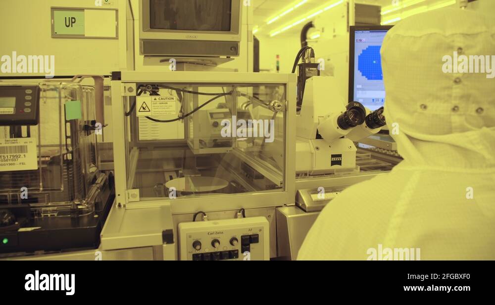 Silicon wafer testing Stock Video Footage - Alamy