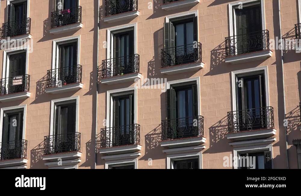 Facade of home building madrid Stock Videos & Footage - HD and 4K Video ...