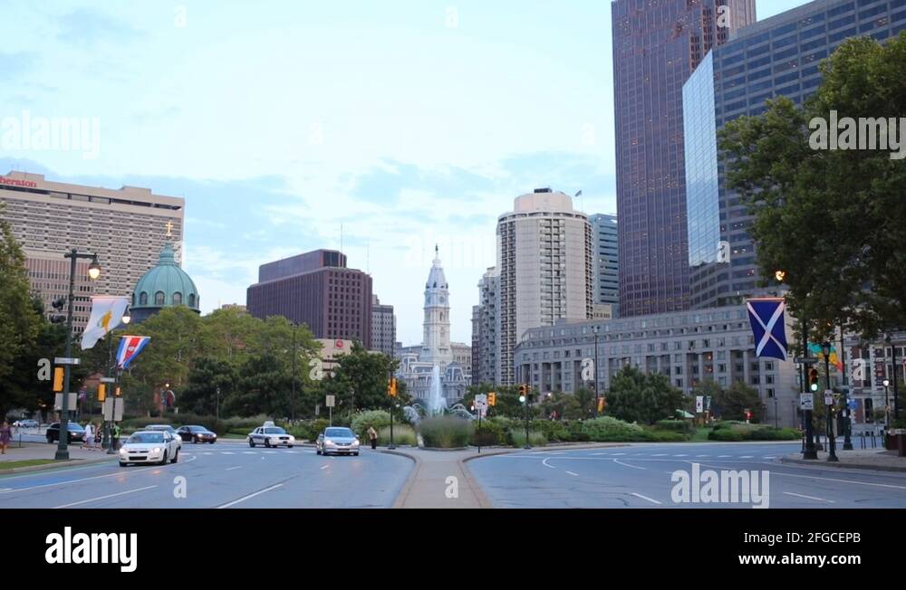 Benjamin franklin parkway view philadelphia Stock Videos & Footage - HD ...