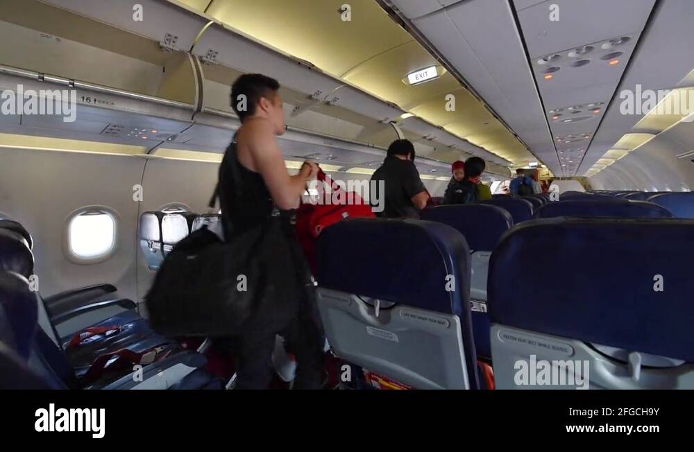 Plane passengers cabin Stock Videos & Footage - HD and 4K Video Clips ...