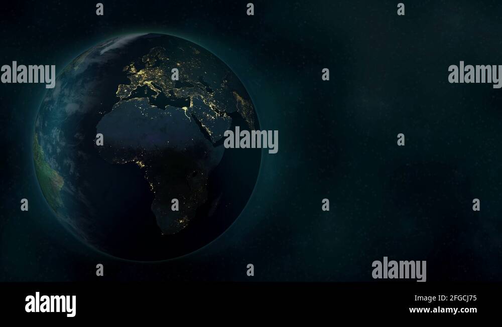 Planet Earth Space Exploration (3D Animated Background Stock Video ...