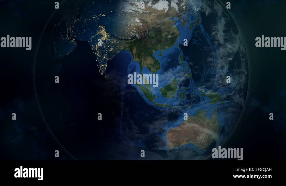 Planet Earth Animated Background/Establishing Shot Stock Video Footage ...