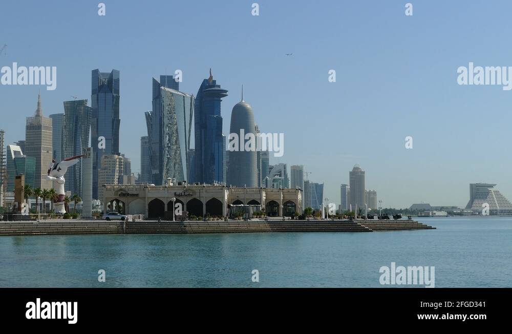 Doha corniche skyline Stock Videos & Footage - HD and 4K Video Clips ...