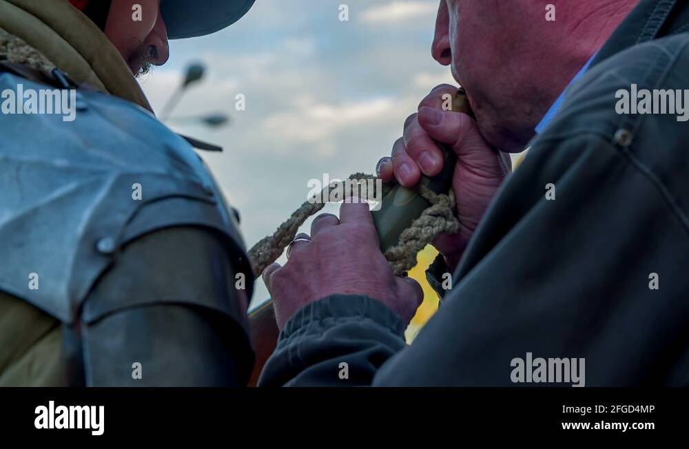 Medieval knight blowing horn Stock Videos & Footage - HD and 4K Video ...