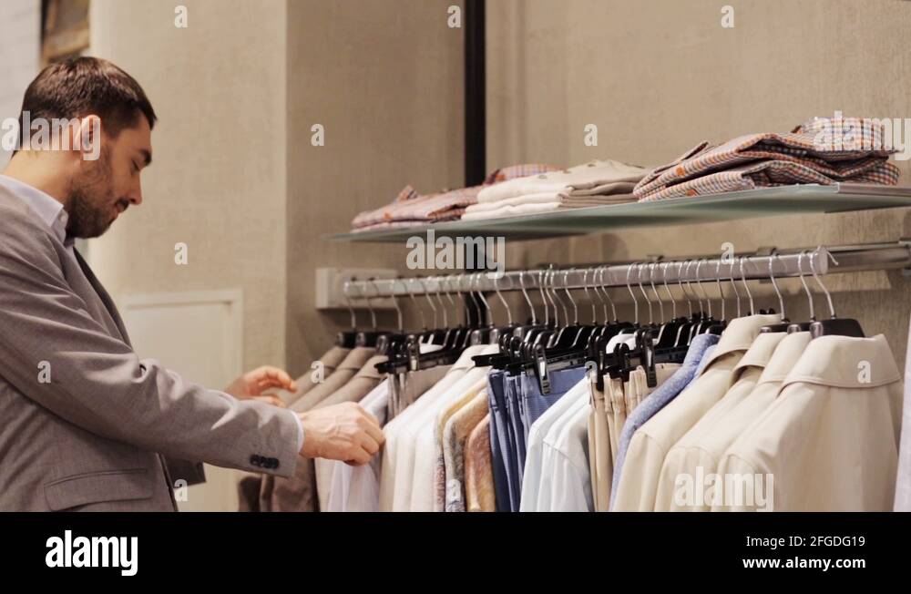 Man clothing store buying pants Stock Videos & Footage - HD and 4K ...