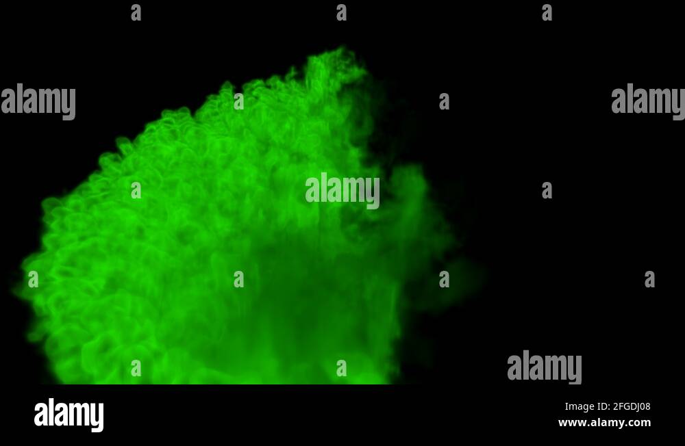 Animated stream of bursting green gas across whole screen in 4k Stock ...