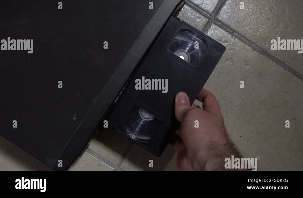 playing VHS in a VCR tape Stock Video Footage - Alamy