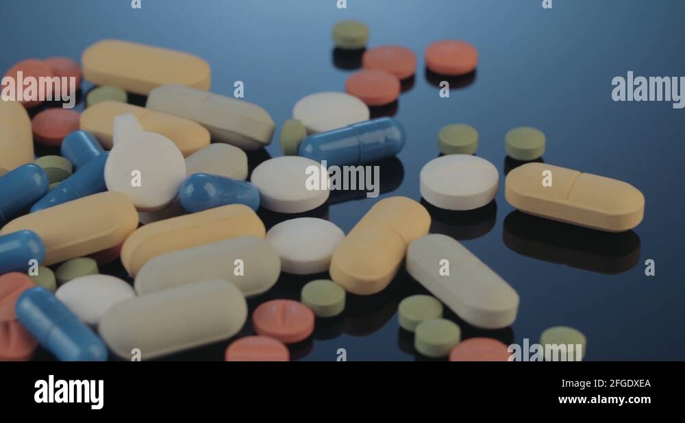 Different types of pills and drugs Stock Video Footage - Alamy