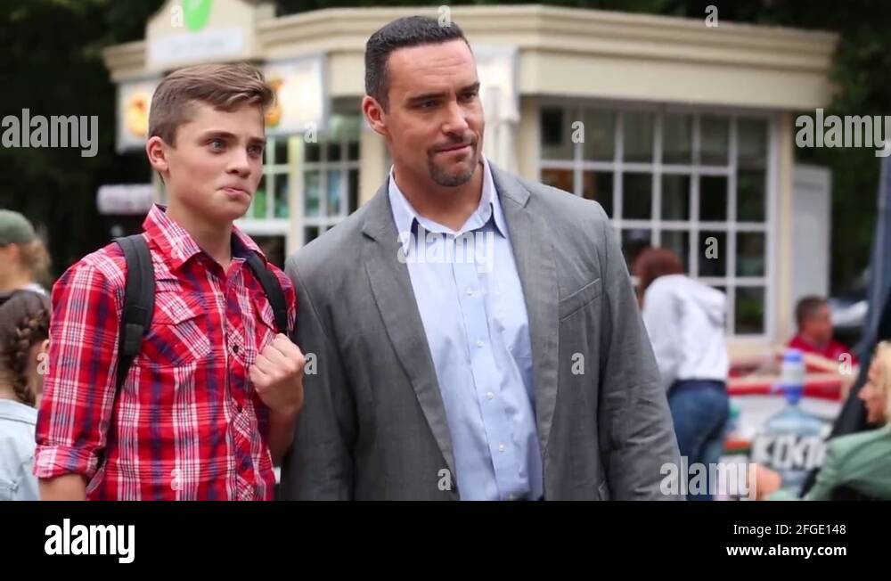 The young man is photographed with actor Alexander Nevsky Stock Video ...