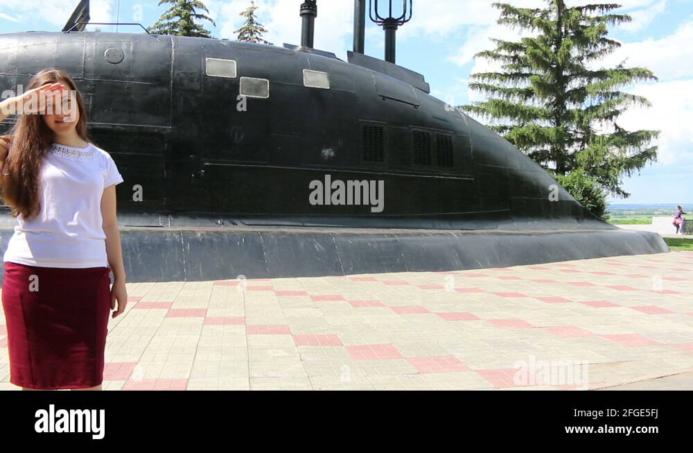 girl and submarine Stock Video Footage - Alamy