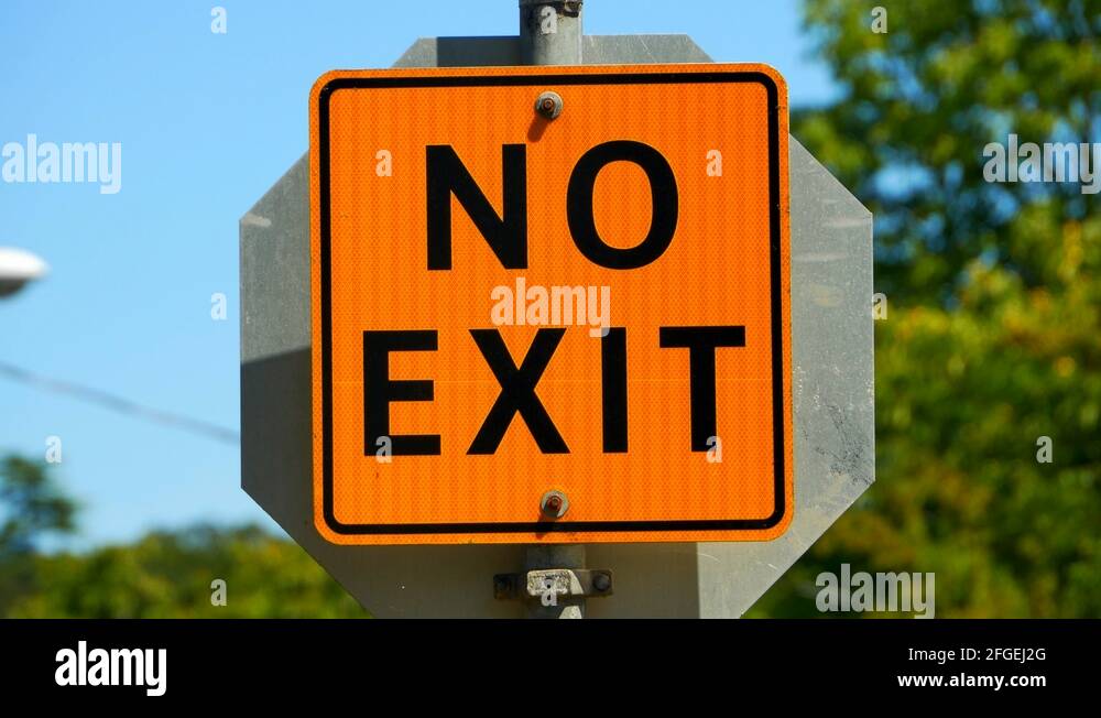 No exit sign Stock Videos & Footage - HD and 4K Video Clips - Alamy