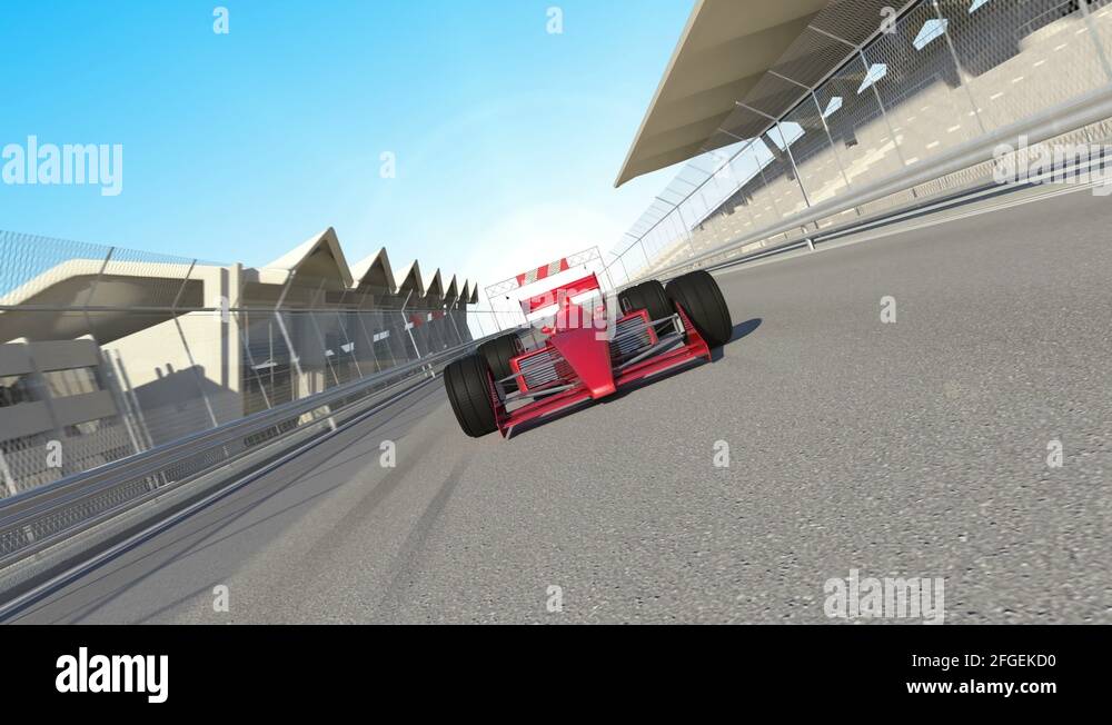 Winner formula one racing car cg animation Stock Video Footage - Alamy