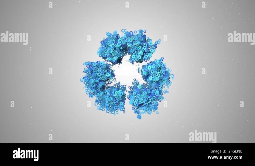 Recycling symbol animation Stock Video Footage - Alamy