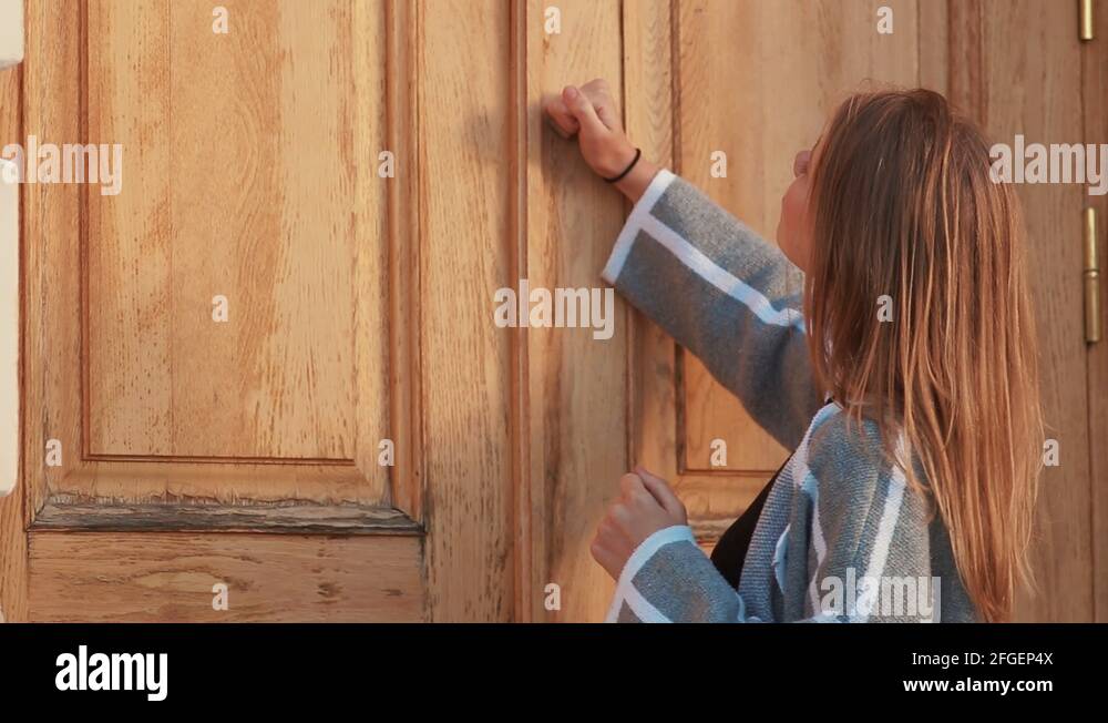 Girl knocking at door Stock Videos & Footage - HD and 4K Video Clips ...