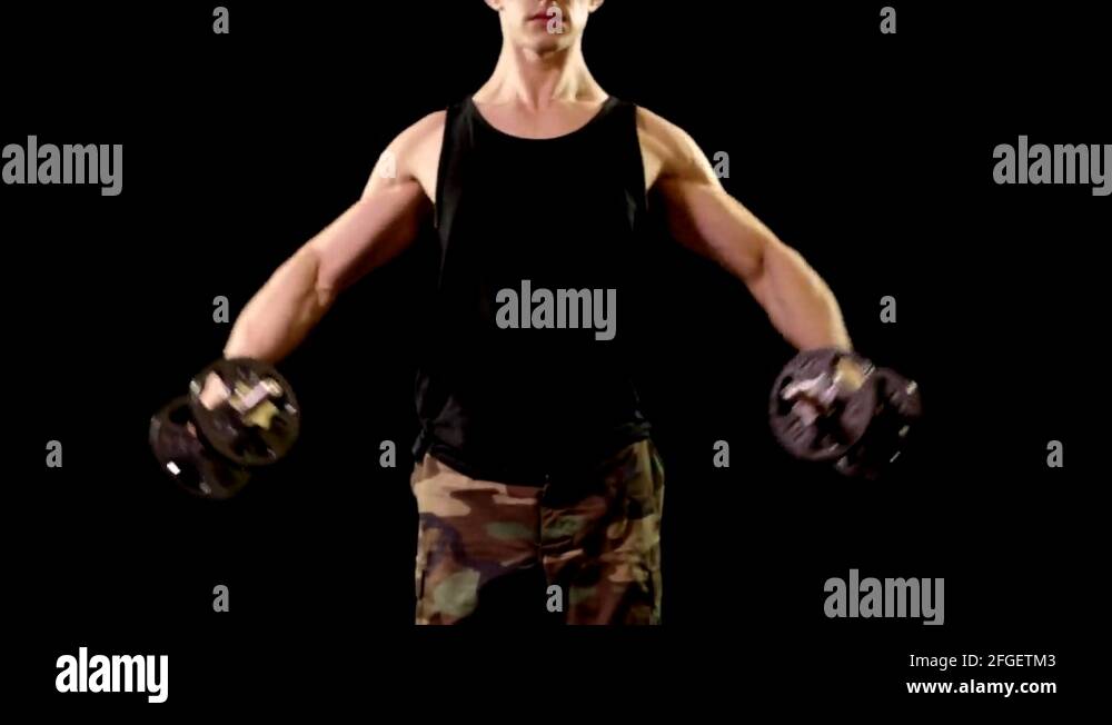 Lateral Raise Exercise Stock Video Footage - Alamy