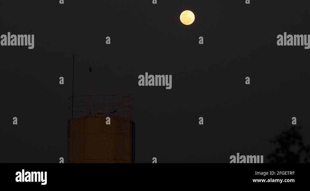 Night sky stars buildings moon Stock Videos & Footage - HD and 4K Video ...