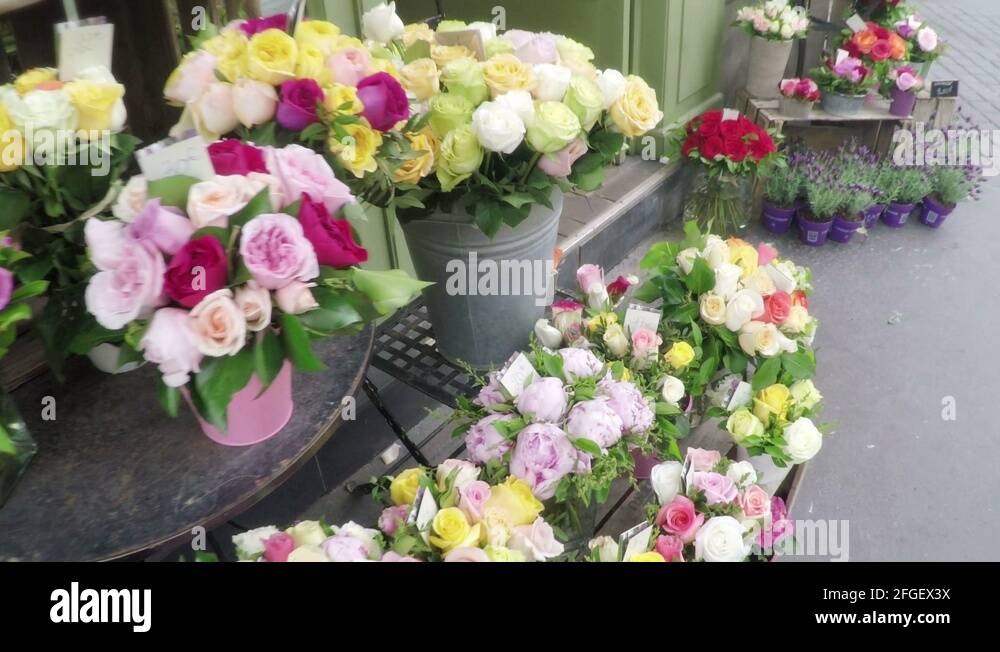 French flower shop Stock Videos & Footage - HD and 4K Video Clips - Alamy