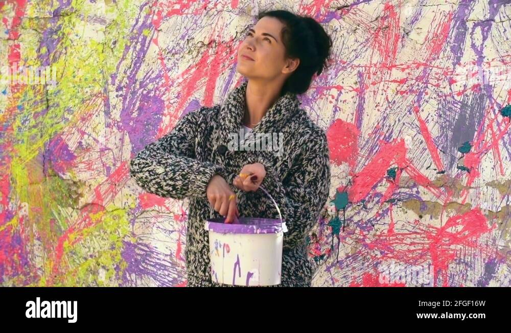 Paint splatter woman Stock Videos & Footage - HD and 4K Video Clips - Alamy