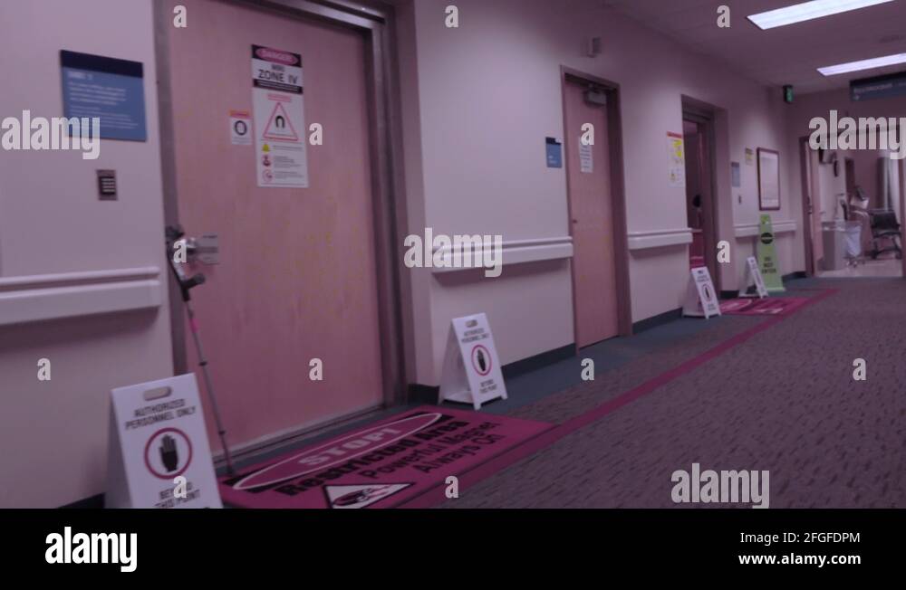 Hospital hallway walk POV MRI CT Scan radiology 4K Stock Video Footage ...