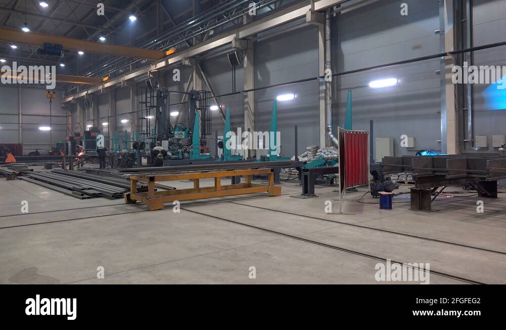 Plant of the Structural steel Stock Video Footage - Alamy