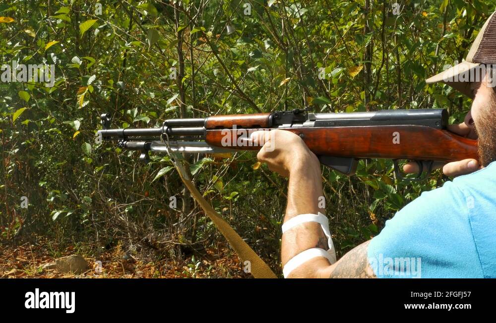 4K Man Shooting Target with Wooden Stock Rifle, Practice Aiming Semi ...